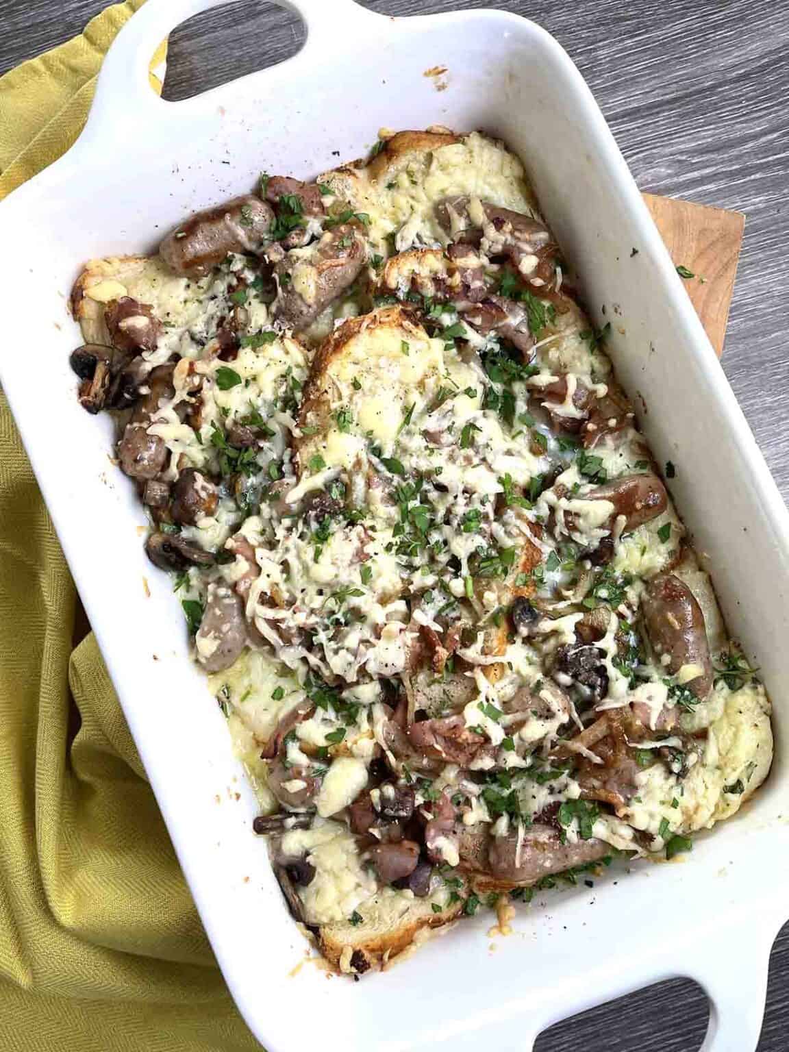 Savoury Bread and Butter Pudding - Great British Recipes