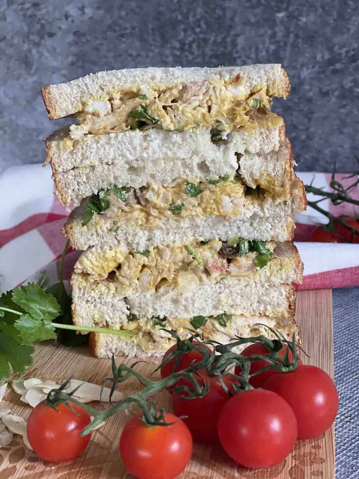 Coronation Chicken Sandwich - Great British Recipes