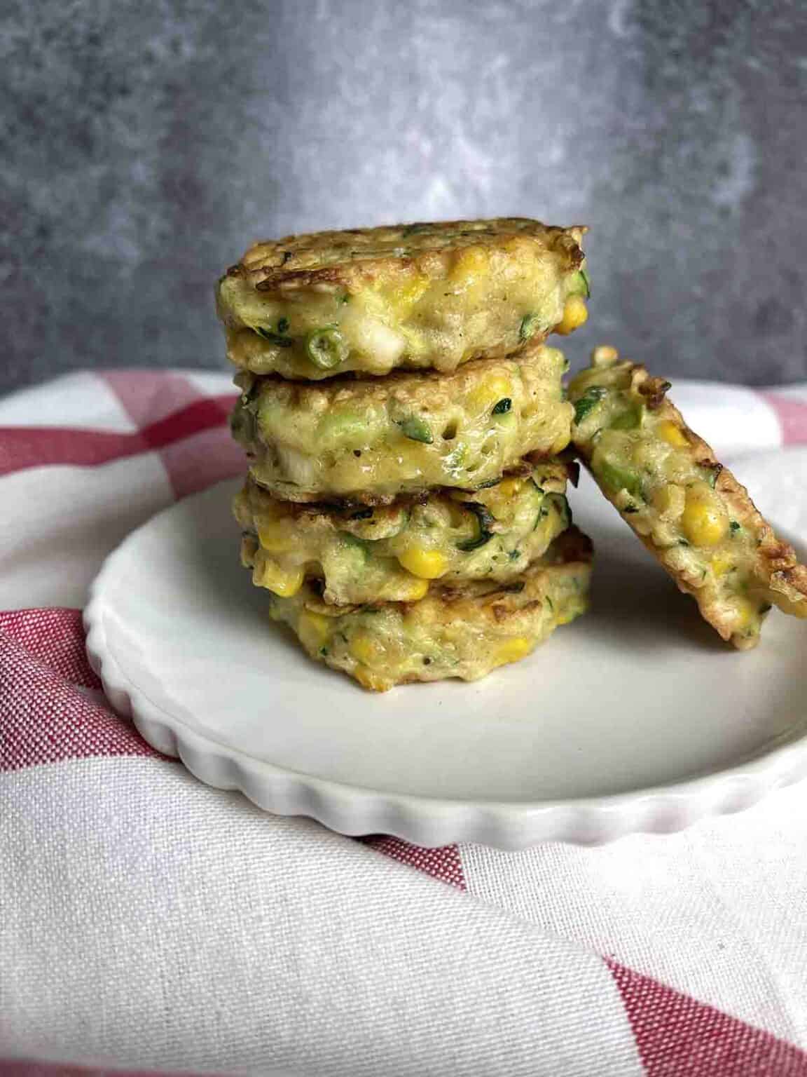 Courgette and Sweetcorn Fritters - Great British Recipes