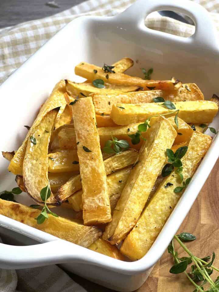 Honey Roasted Swede Chips (Rutabaga) - Great British Recipes