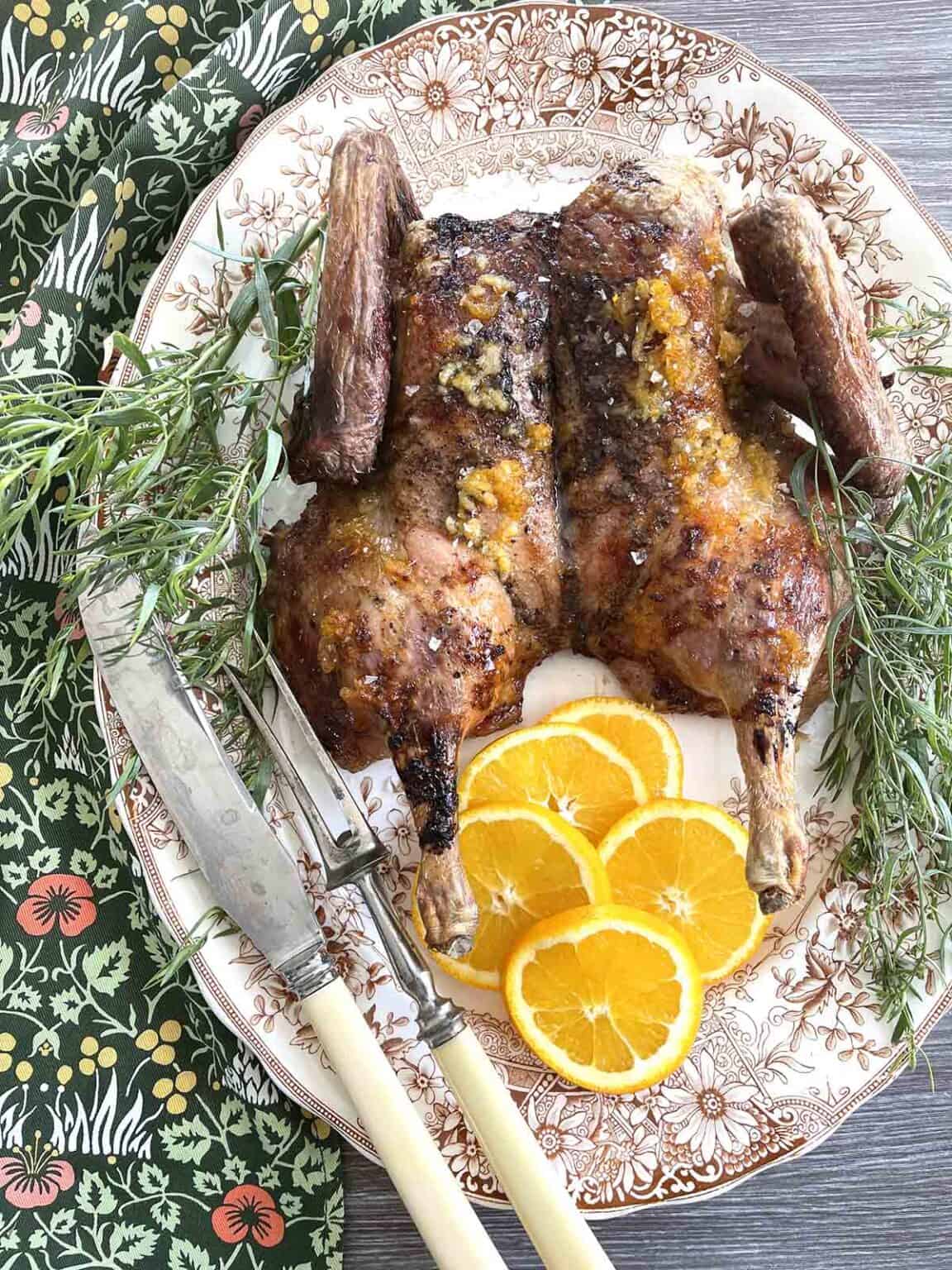 Spatchcock Duck - Great British Recipes