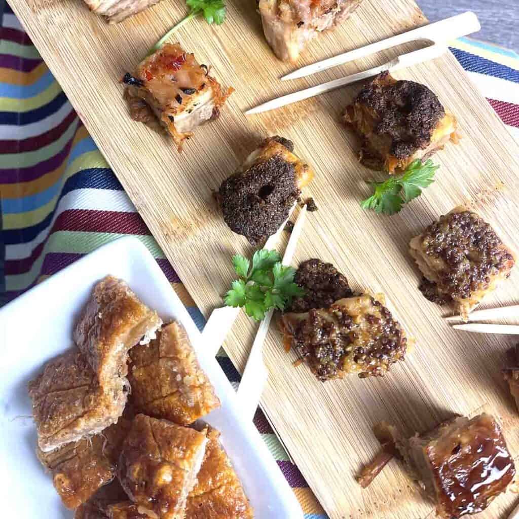 Pork Belly Bites 4 Ways - Great British Recipes