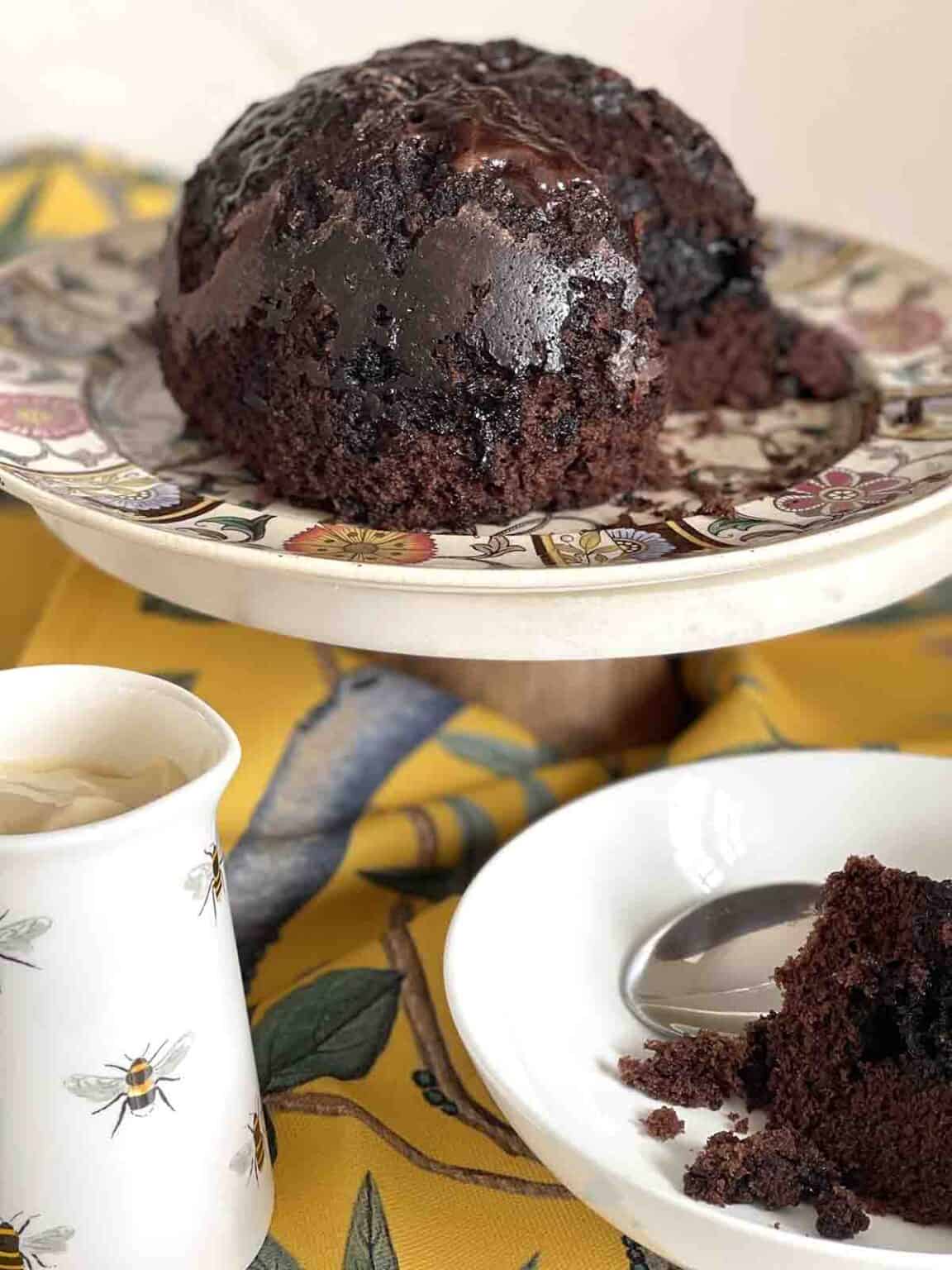 Microwave Chocolate Sponge Pudding - Great British Recipes