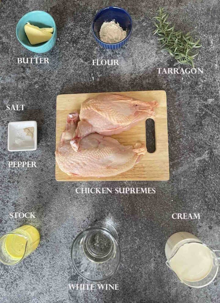 Roast Chicken Supreme with Tarragon Sauce - Great British Recipes