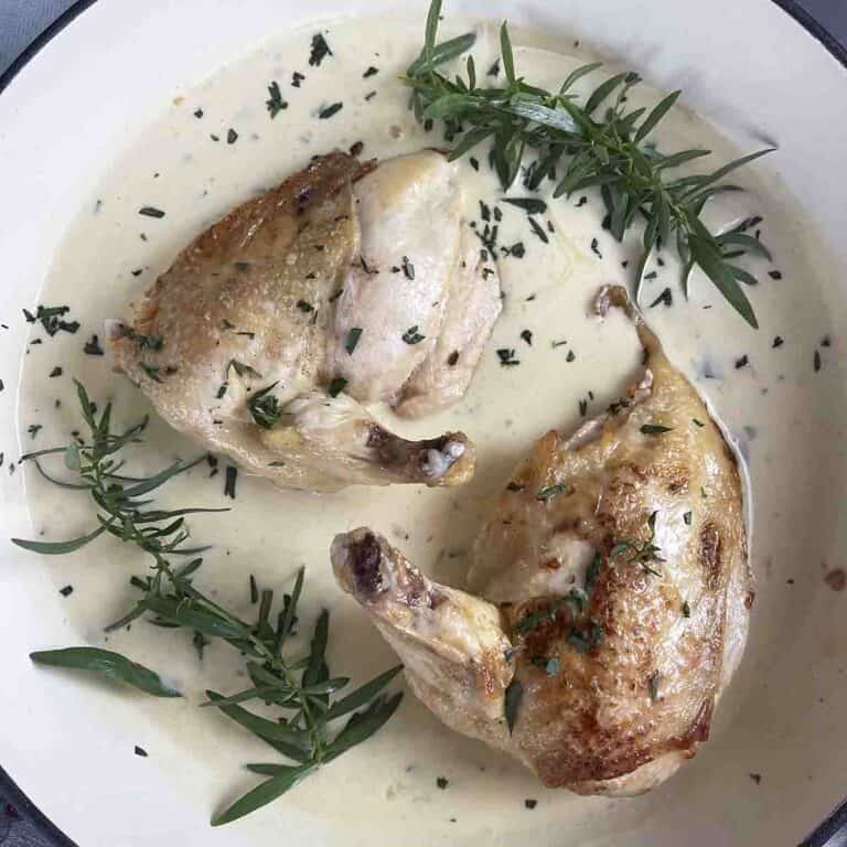 Roast Chicken Supreme with Tarragon Sauce - Great British Recipes